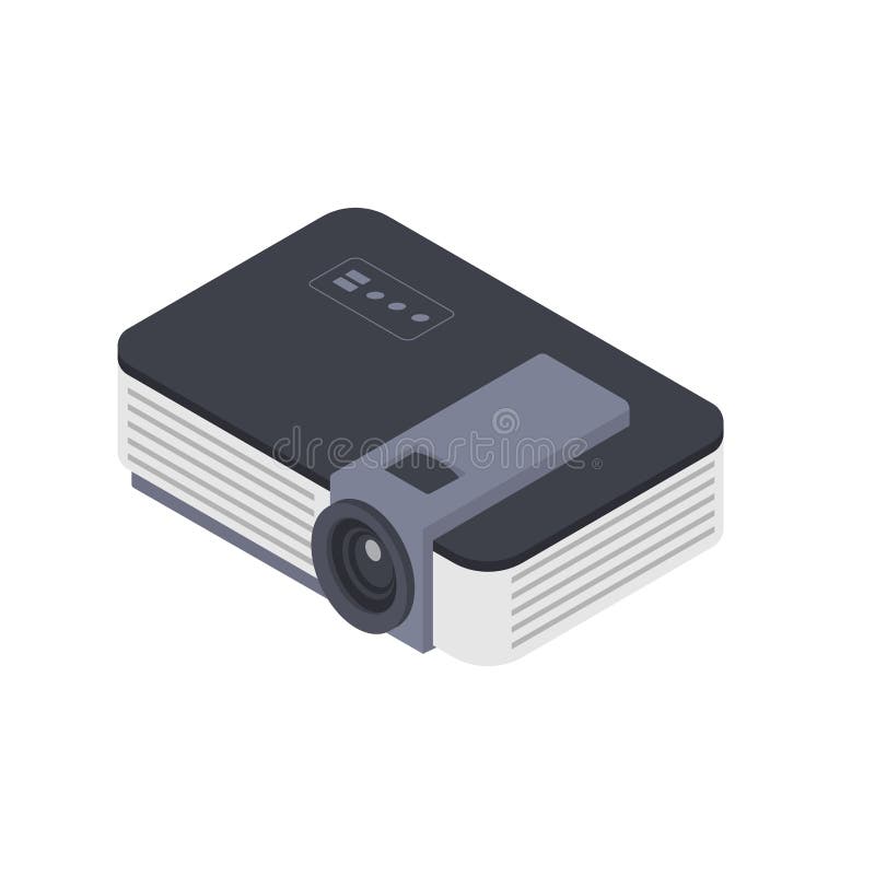 Isometric Screen Projector Stock Illustrations – 844 Isometric Screen ...