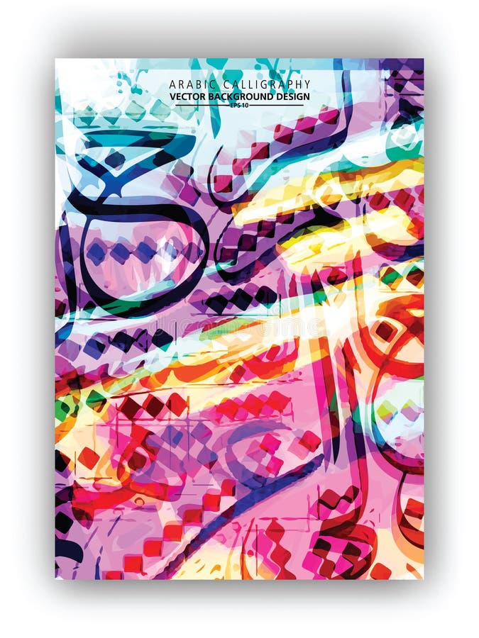 Arabic Background Theme, Arabic Art Calligraphy.- Vector Stock Vector ...