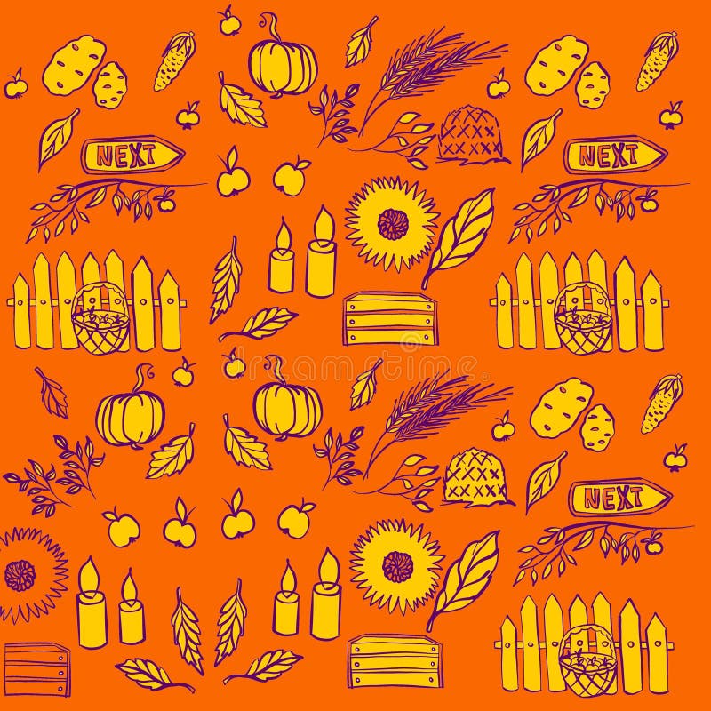 Autumn, Autumn Festival, Harvest, Farm, Haystack, Village Fence, Basket ...