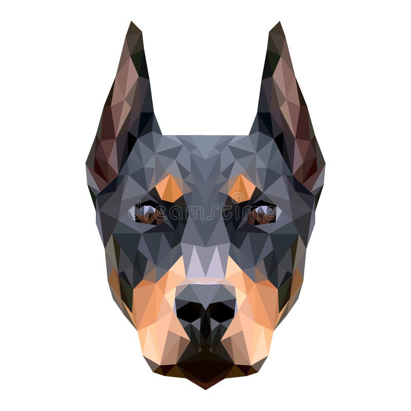 Doberman Geometric Stock Illustrations – 142 Doberman Geometric Stock ...