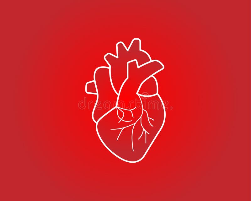 Vector Heart Illustration - Realistic Hearth Illustration Vector Stock ...