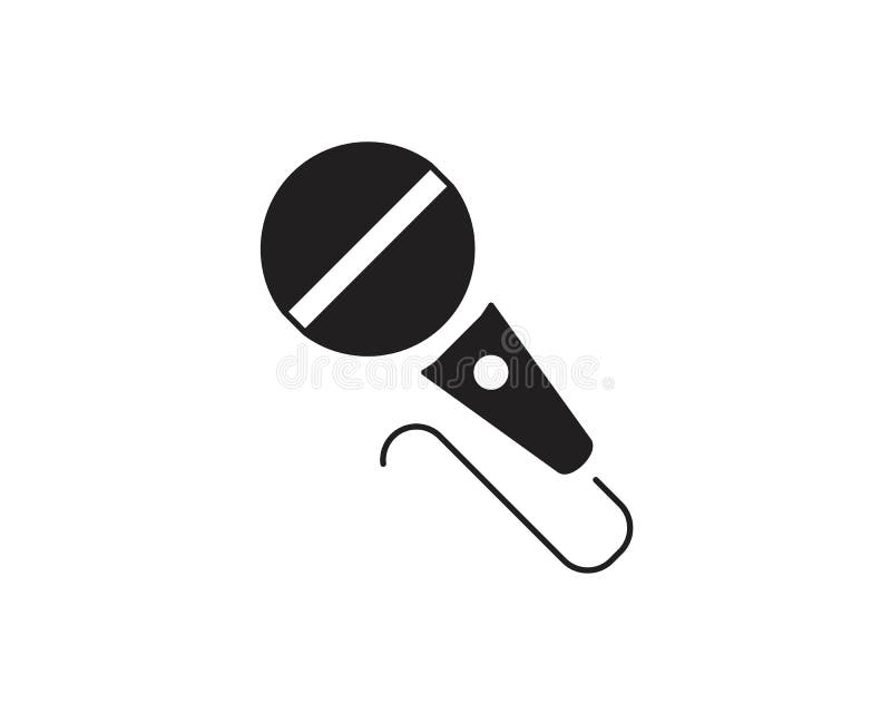 Set of Microphone Mic Sound Icon Symbol Flat Vector Design Stock ...