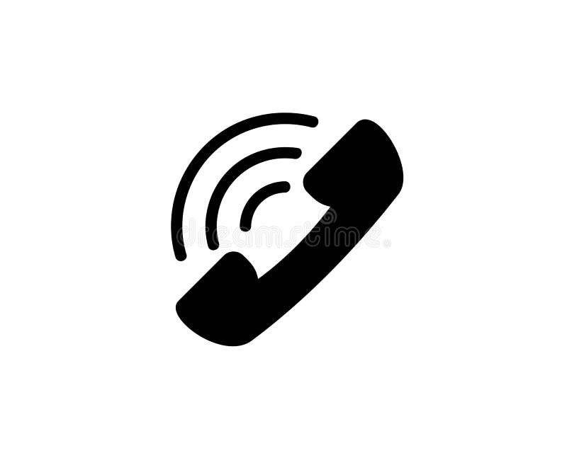 Incoming Call Icon Call Receiving Symbol Stock Illustration ...