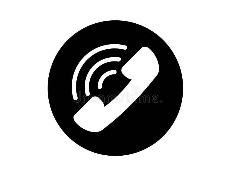 Incoming Call Icon Call Receiving Symbol Stock Illustration ...