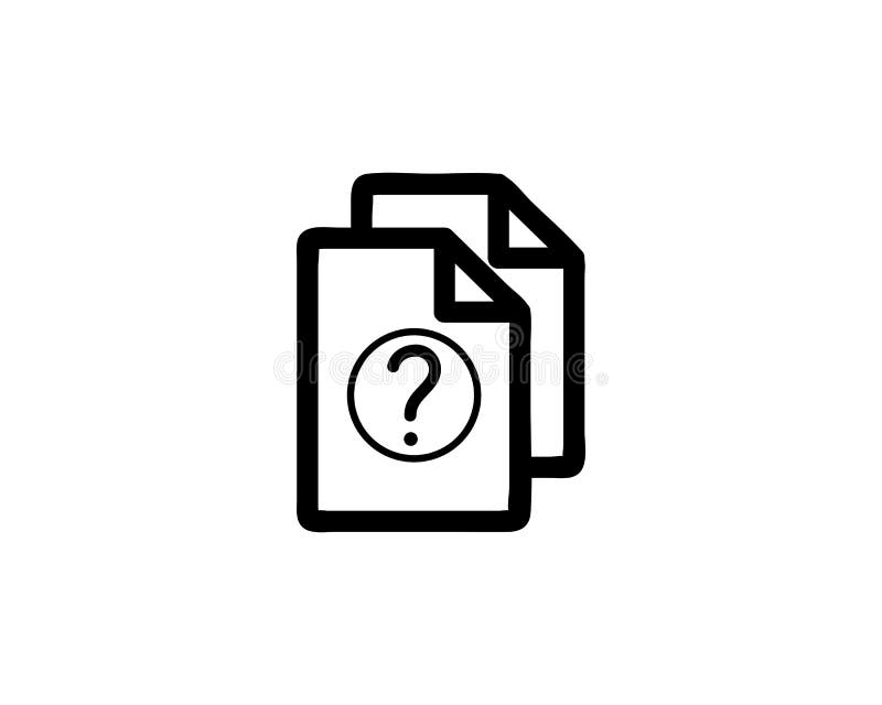 Unknown Documents Icon - Files Design Template Vector Doc Logo Icon ...
