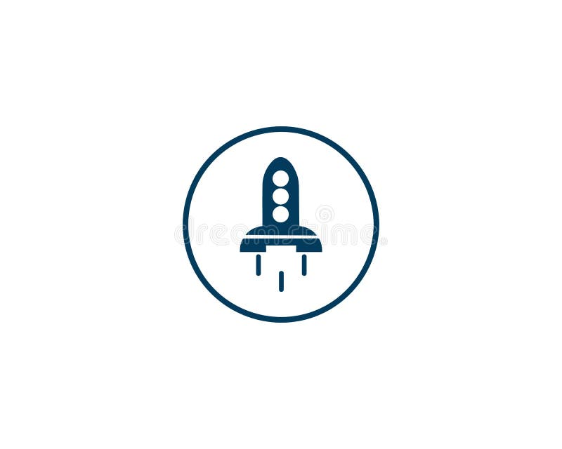 Rocket Launch Icon- Space Ship Shuttle Rocket Isolated Icon Design ...