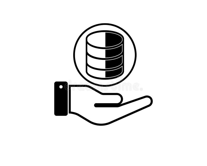 Web Database Icon Website Data Storing Icon Sign Design Stock ...