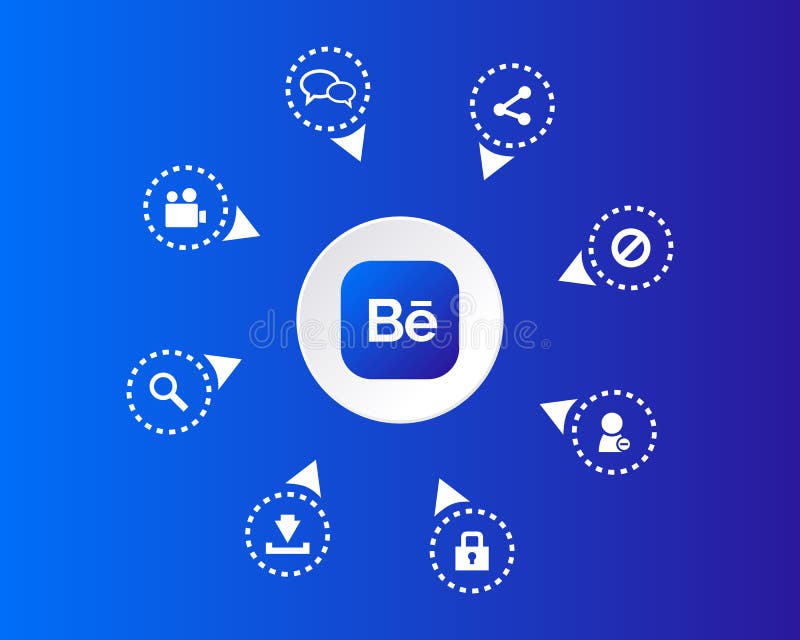 Web Behance Application Functionality Template Editorial Image ...