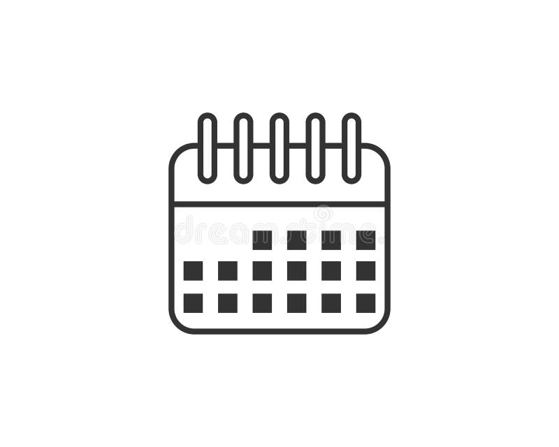 Calender December Month Icon, Flat Calender Symbol Stock Illustration ...