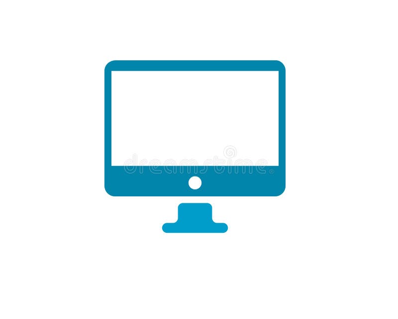 Vector LCD Icon - Display Icon - TV Mock-up Illustration Stock ...