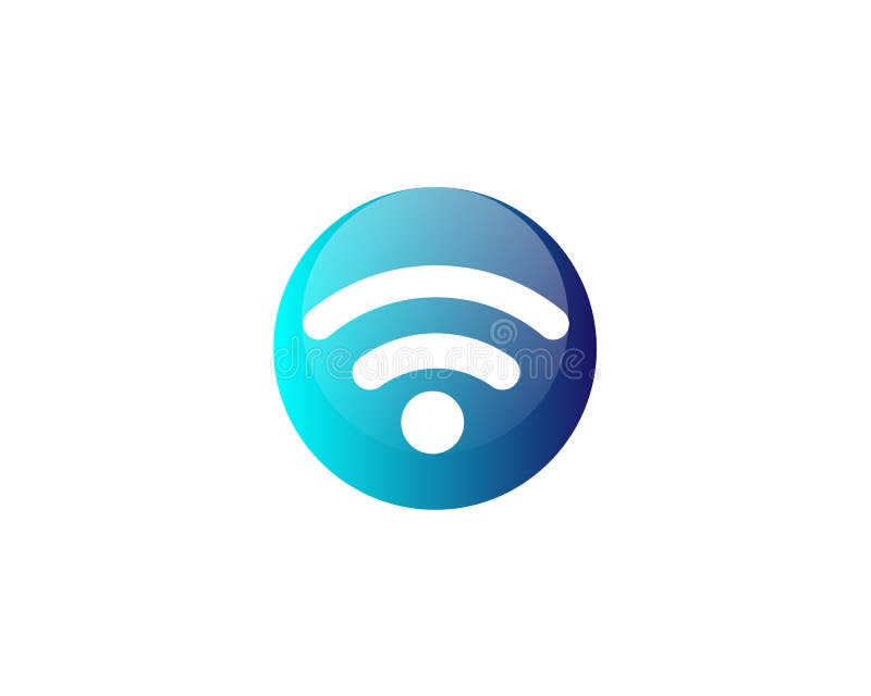 Vector 3D Wifi Wireless Connection Logo Wifi Icon Wifi Sign Editorial ...