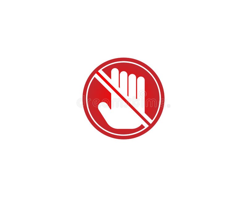 Hand Stop Sign - Hand Stop Icon - Security Stop Symbol Prohibited Icon ...