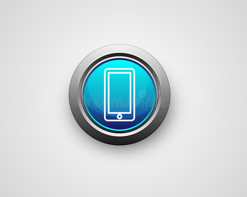 Android Mobile Phone - Cell Phone Icon Stock Illustration ...