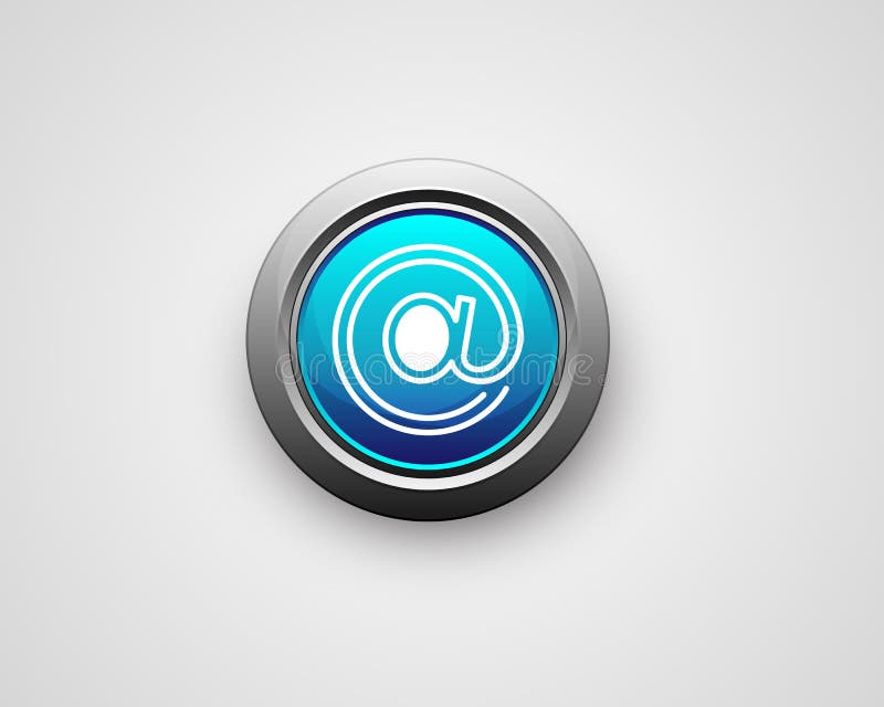 Web at the Rate and Monogram Icon Vector Illustration Button Symbol ...