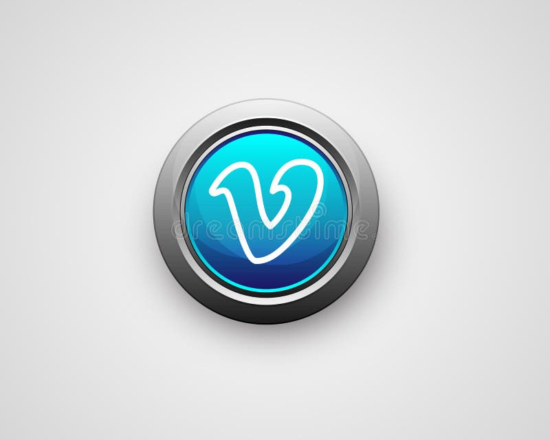 Web Vimeo Icon Button Template Icon Sign Symbol Editorial Stock Image ...
