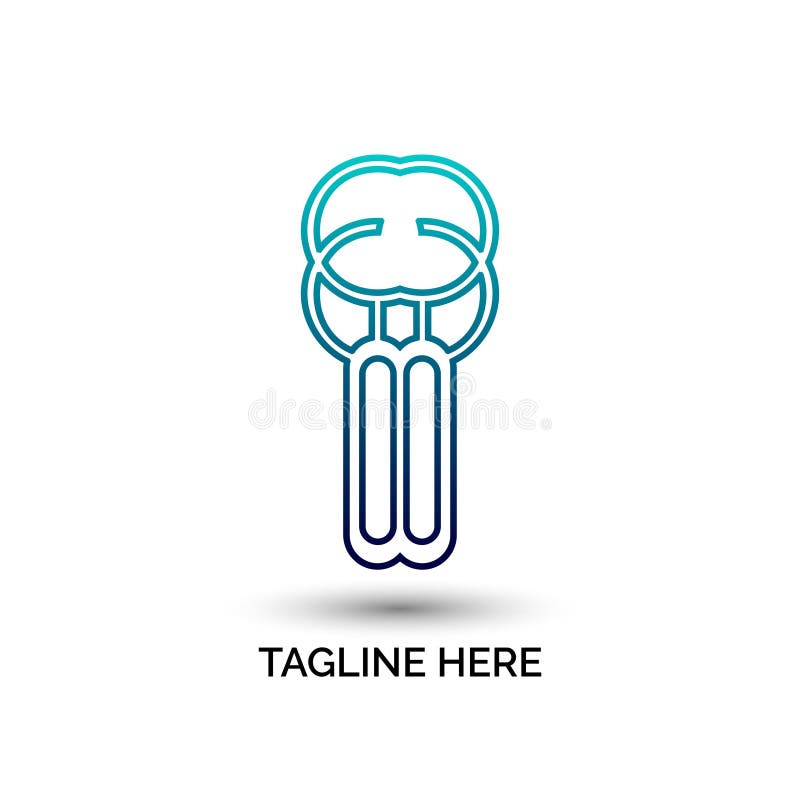 Key Logo Beautiful Gradient Color Stock Vector - Illustration of estate ...