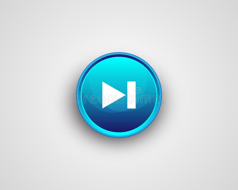 Play Next Button Icon - Play Next Button Symbol with Gradient Color ...
