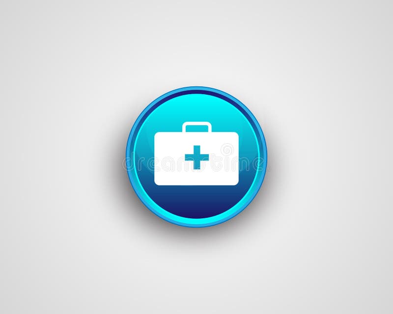 Aid Kit Vector Icon Medical Lab Kit Bag Health Kit Stock Illustration ...