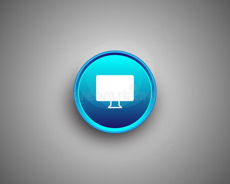 Vector LCD Icon - Display Icon - TV Mock-up Illustration Stock ...