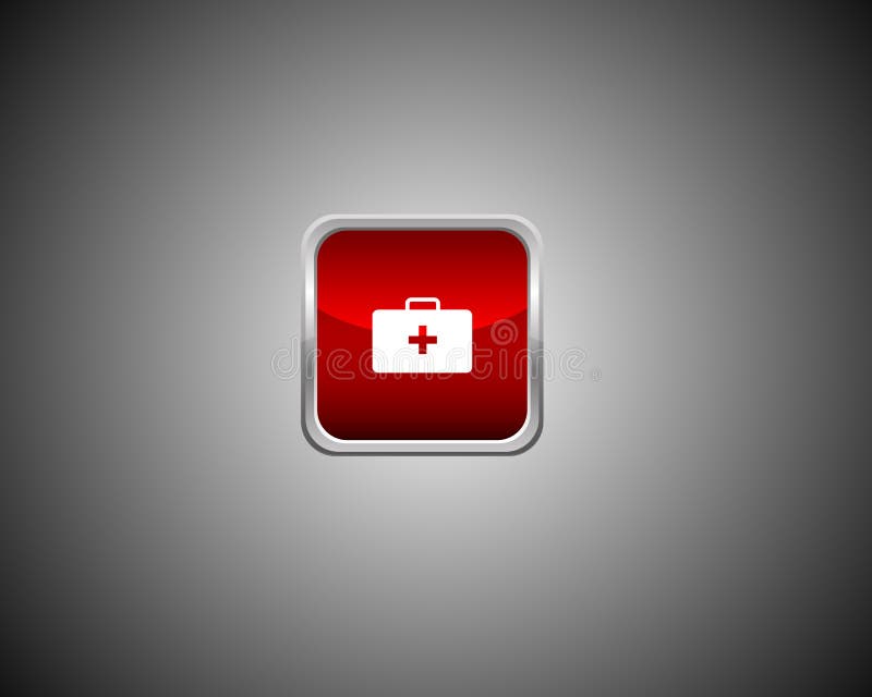 Aid Kit Vector Icon Medical Lab Kit Bag Health Kit Stock Illustration ...