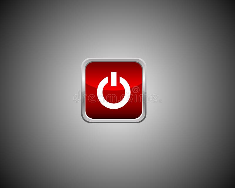 Power Button Isolated Icon Start Power Button Icon Vector Stock ...