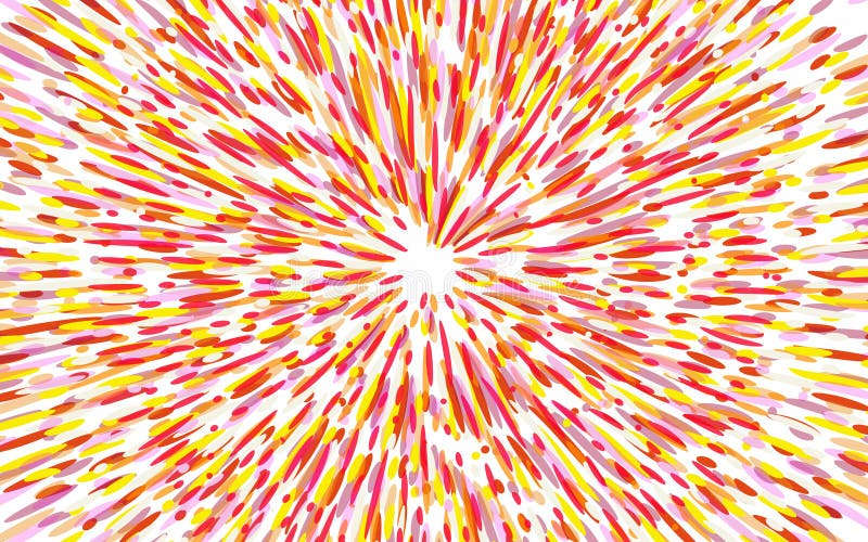 Explosion Effect of Random Radial Colorful Lines on a White Background ...
