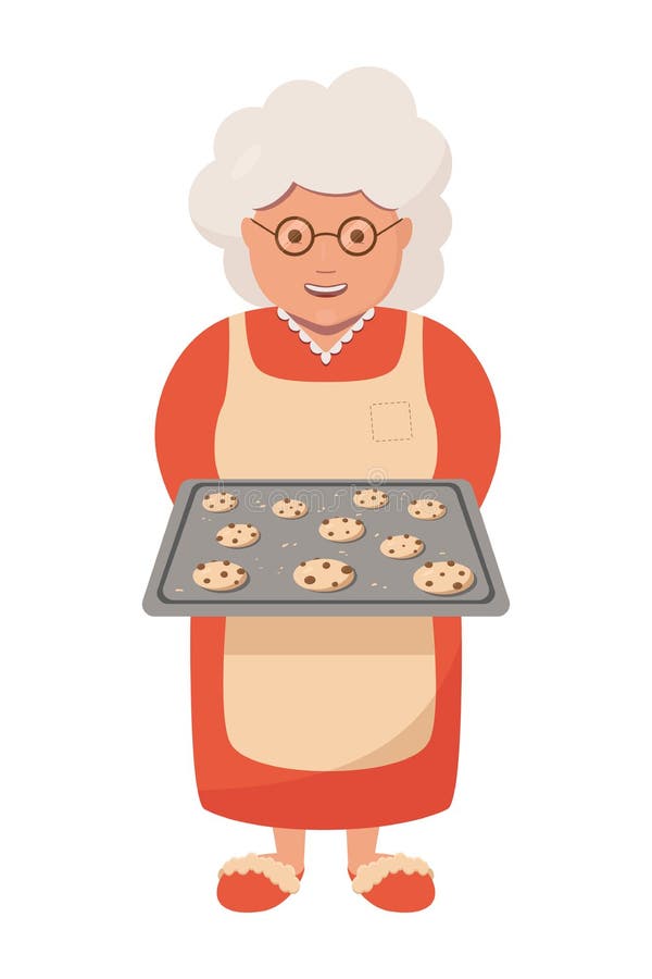 Grandma Baker Lady Stock Illustrations – 45 Grandma Baker Lady Stock ...
