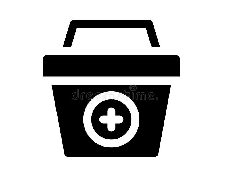 Aid Kit Vector Icon Medical Lab Kit Bag Health Kit Stock Illustration ...
