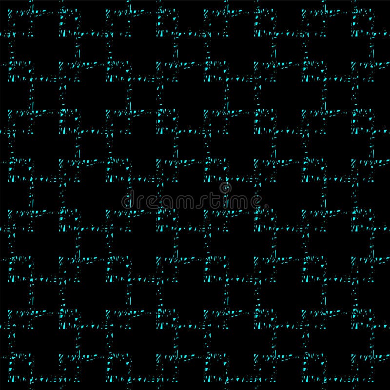 Intersection of Geometric Shapes. Blue Square on Black Background Stock ...