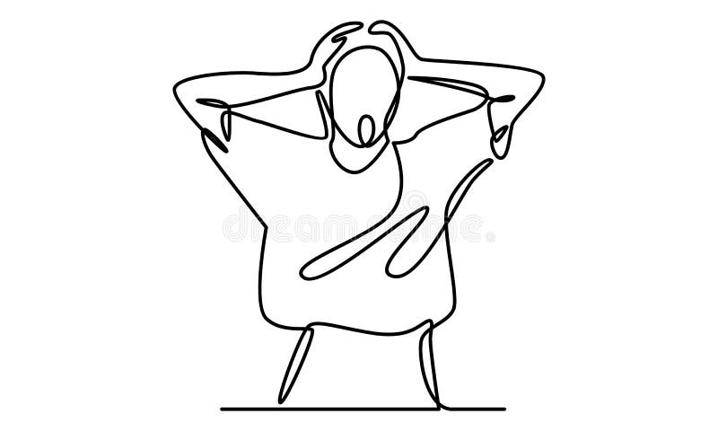 Woman Excited Line Drawing Stock Illustrations – 665 Woman Excited Line ...