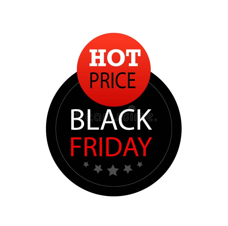 Price Discount Label, Hot Price Tag, Black Friday Sales Tag, Black ...