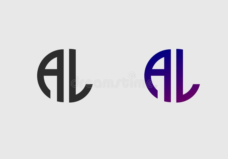 AL Initial Letter Logo Vector Template | Creative Modern Monogram ...