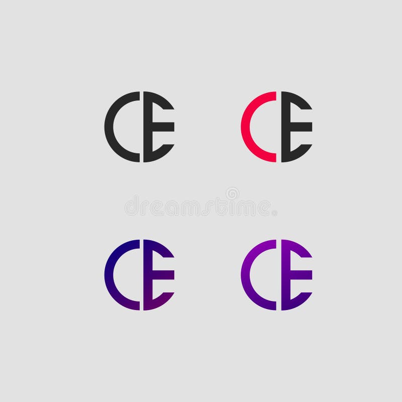 CE Initial Letter Logo Vector Template | Creative Modern Monogram ...
