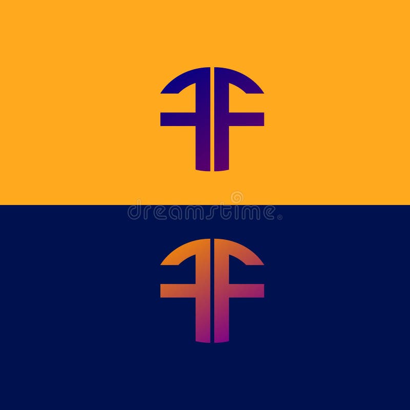FF Initial Letter Logo Vector Template | Creative Modern Monogram ...