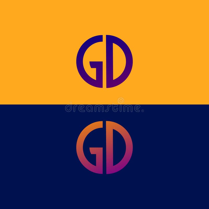 GD Initial Letter Logo Vector Template | Creative Modern Monogram ...