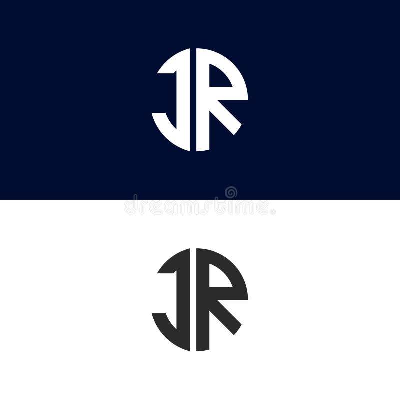 JR Initial Letter Logo Vector Template | Creative Modern Monogram ...