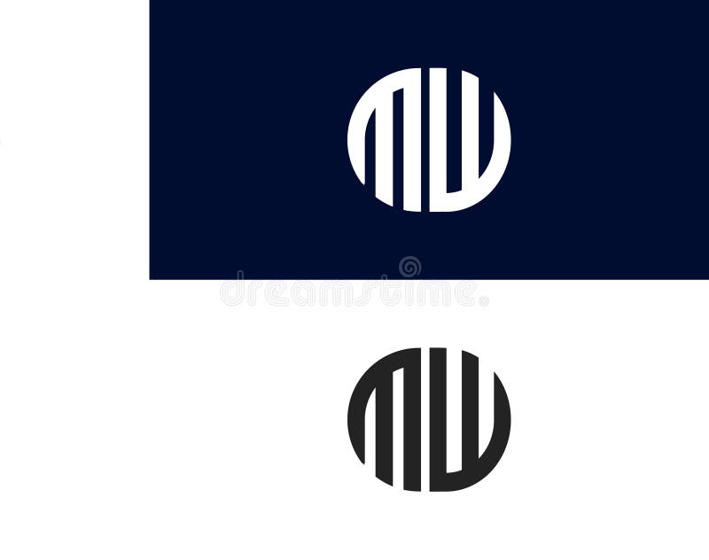 MW Initial Letter Logo Vector Template | Creative Modern Monogram ...
