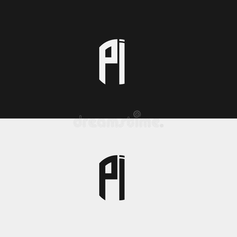 PI Initial Letter Logo Vector Template | Creative Modern Monogram ...