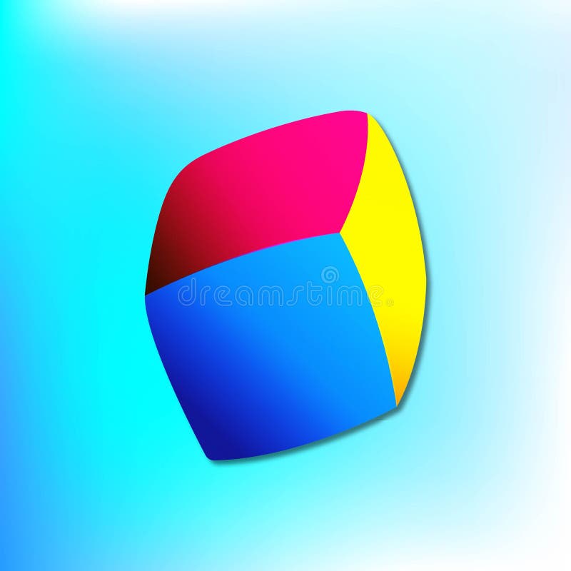 Multi-colored Cube in 2D Format, Children S Cubes, Educational Games ...