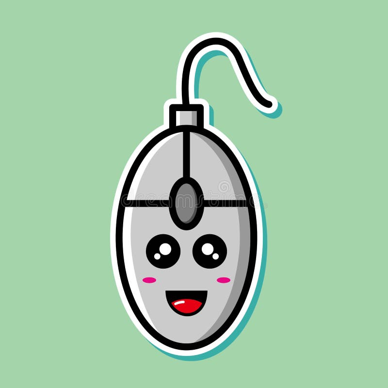 Cute mouse icon design stock vector. Illustration of graphic - 234301171