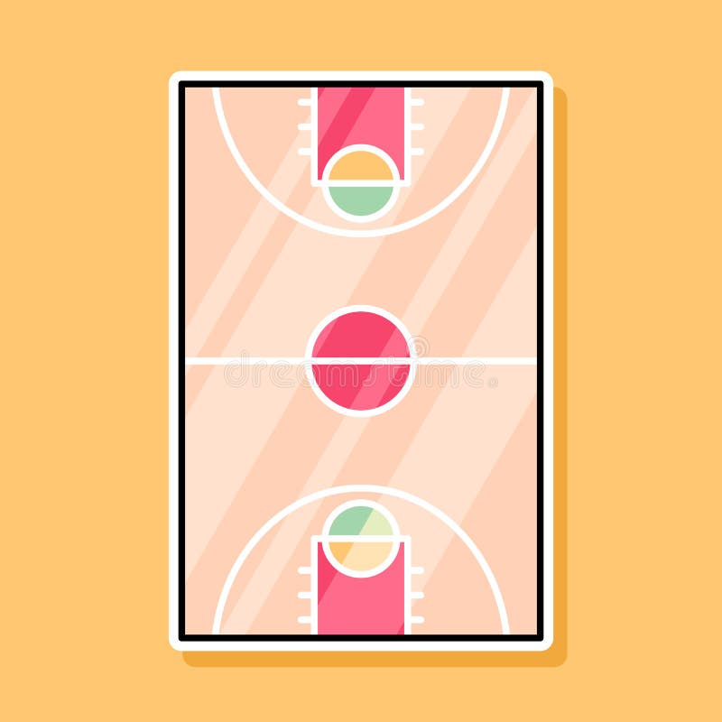 Basketball Court Vector Design Stock Vector - Illustration of equipment ...