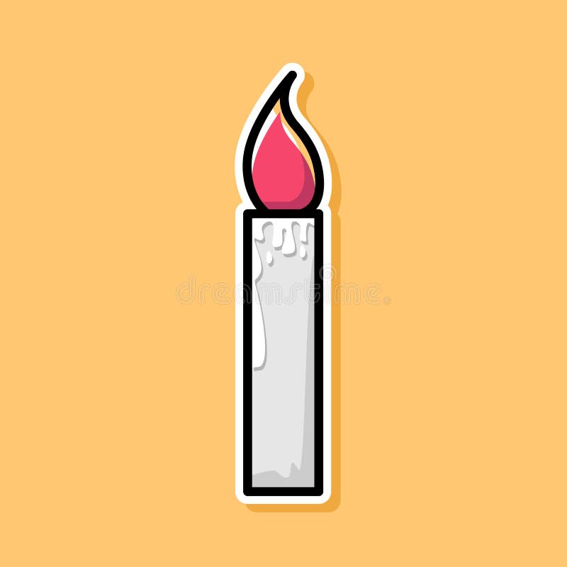 Candle icon design vector stock vector. Illustration of single - 234834385