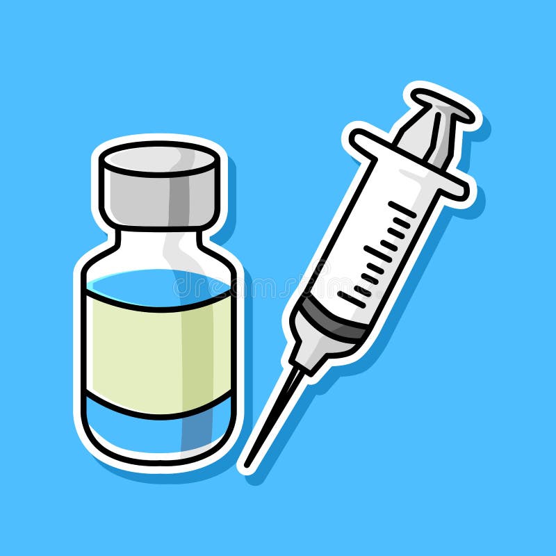 Inject Vaccine Icon Vector Design Stock Vector - Illustration of ...