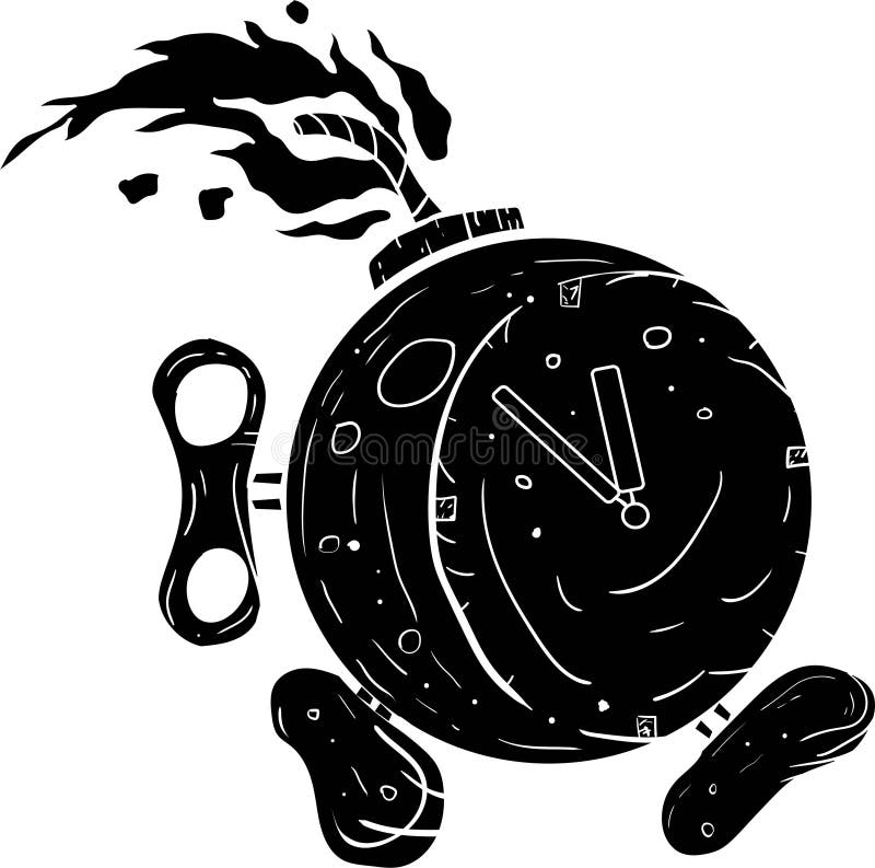 Solid time bomb vector stock vector. Illustration of time - 235082171