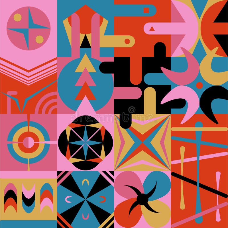 Neo Geo Design stock vector. Illustration of pattern - 235392669