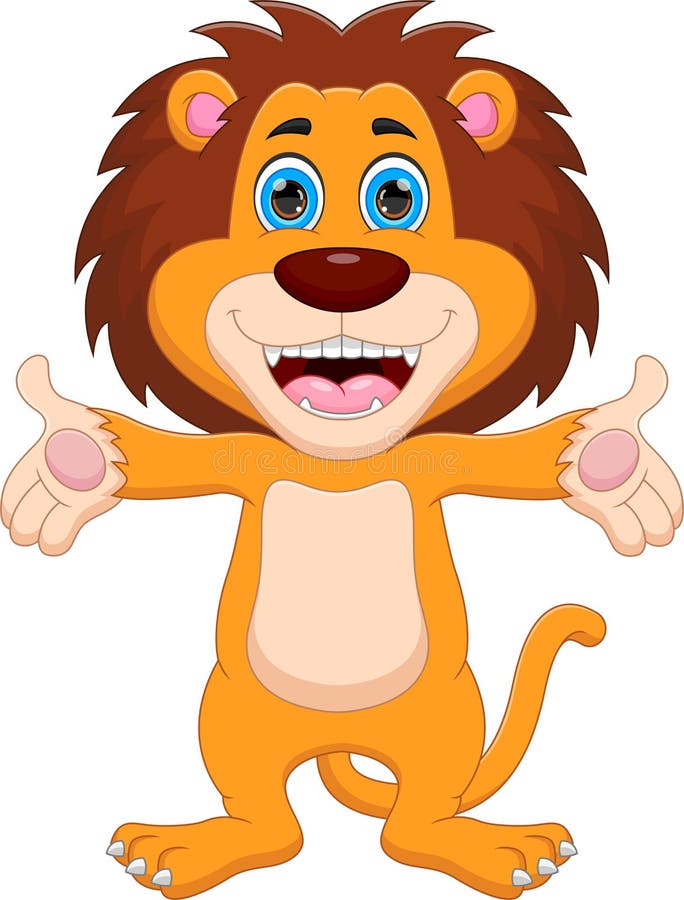 Cartoon Lion in Ringmaster Circus Costume Stock Vector - Illustration ...