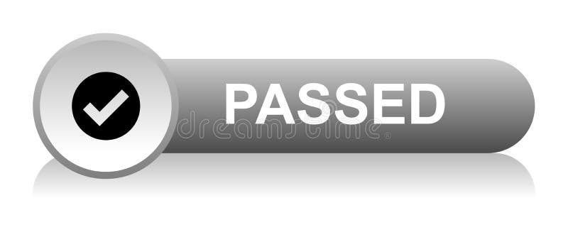 Passed Tick Button Transparent Stock Illustration - Illustration of ...