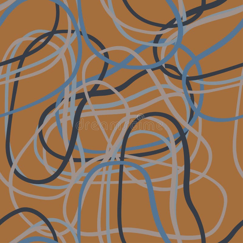 Seamless Pattern with Loops, Abstract Background. Stock Vector ...