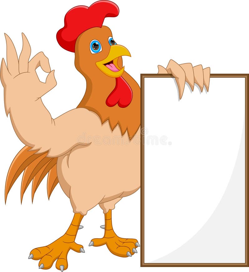 Cartoon Rooster Holding Sign Stock Illustrations – 154 Cartoon Rooster ...