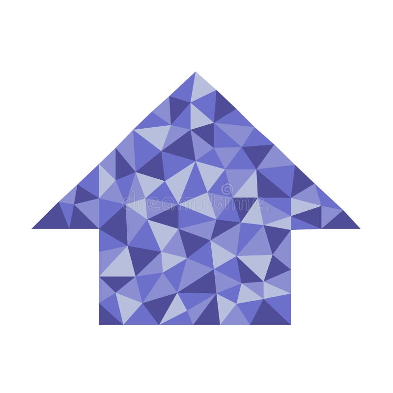 Polygonal Geometric Crystal House Symbol Suitable for Best Award or ...